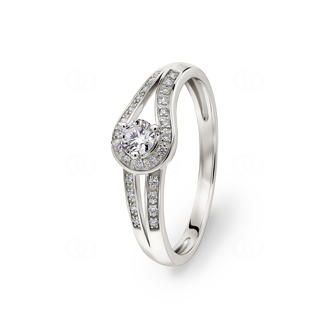 RI-73360-WG | 0.25ct Diamond Ring 750/18 K White Gold