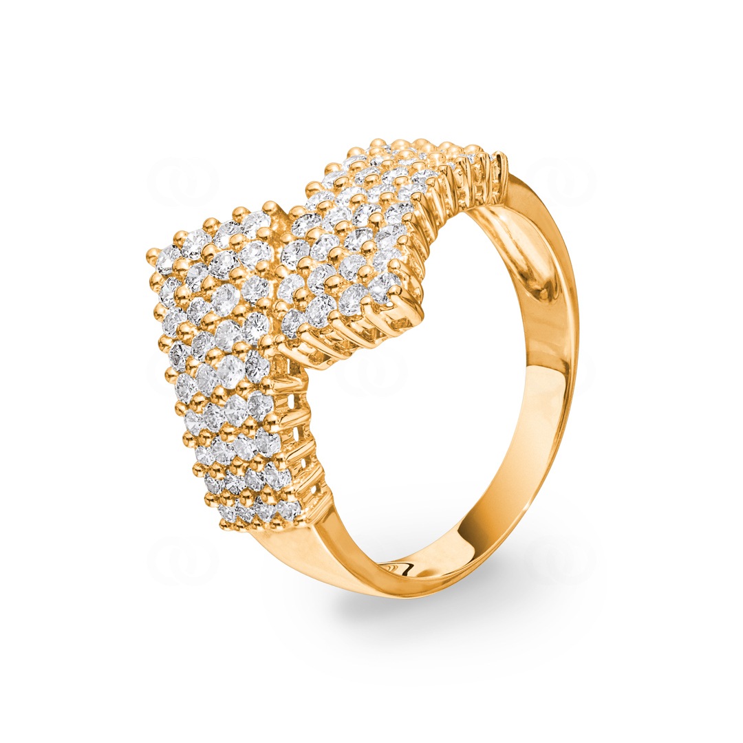RI-23710-GG | 1.00ct Diamond Ring 750/18 K Yellow Gold