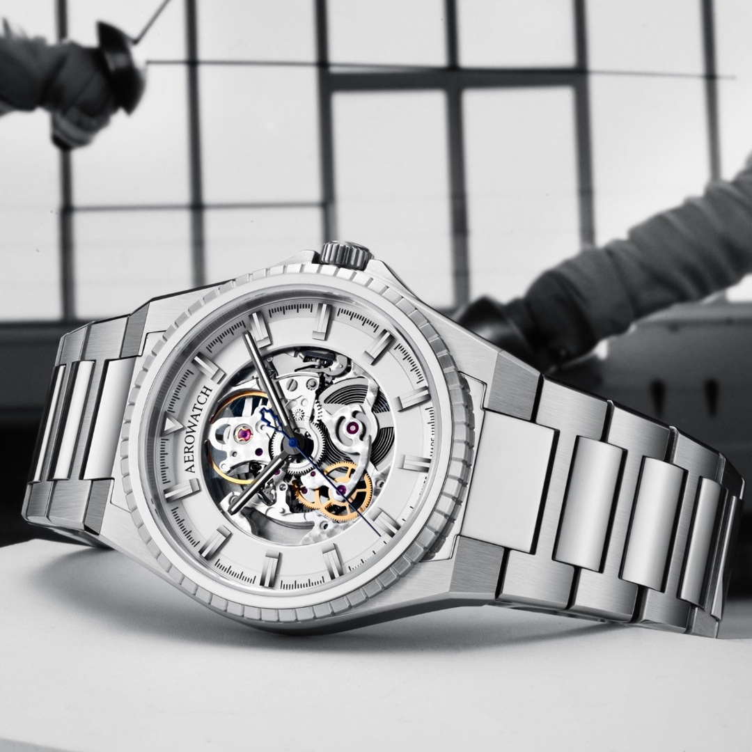A 60998 AA07 M | Aerowatch Milan Skeleton Automatic 41mm