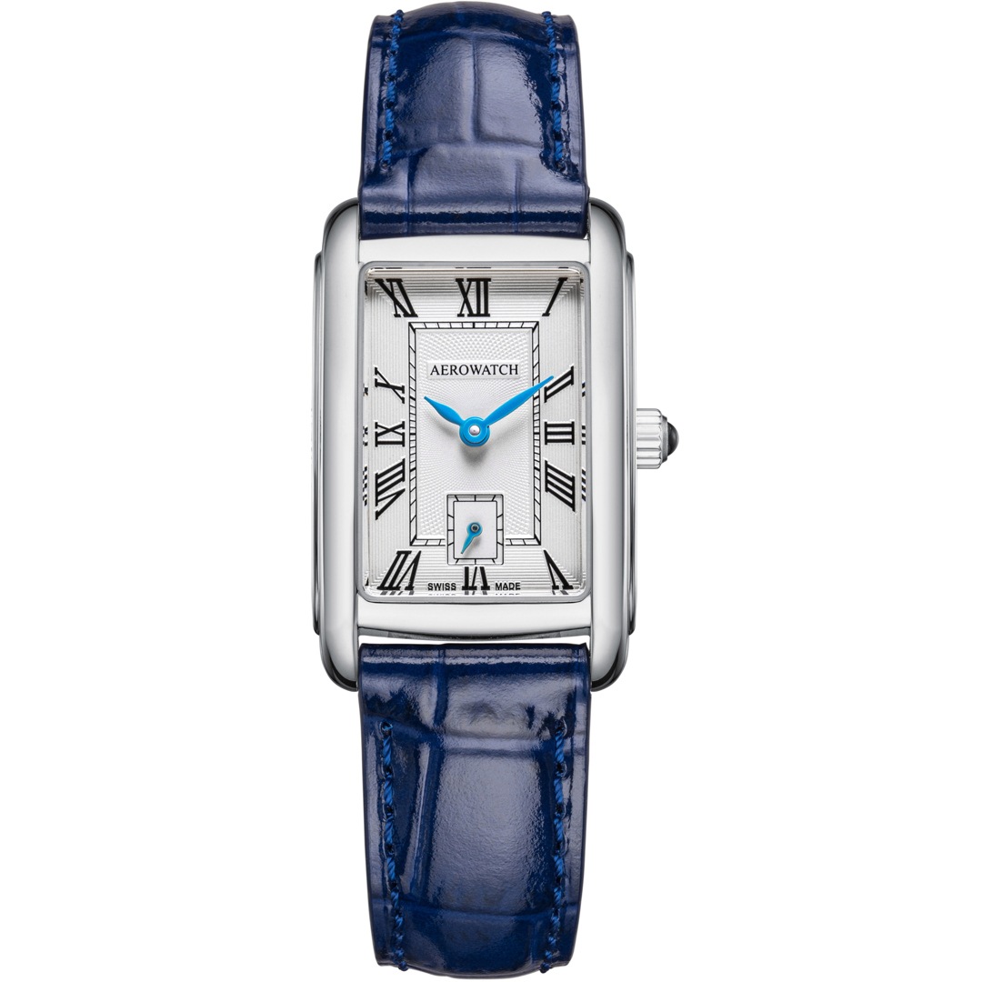 Aerowatch Mini Intuition Small Second Leder blau | A 31104 AA01