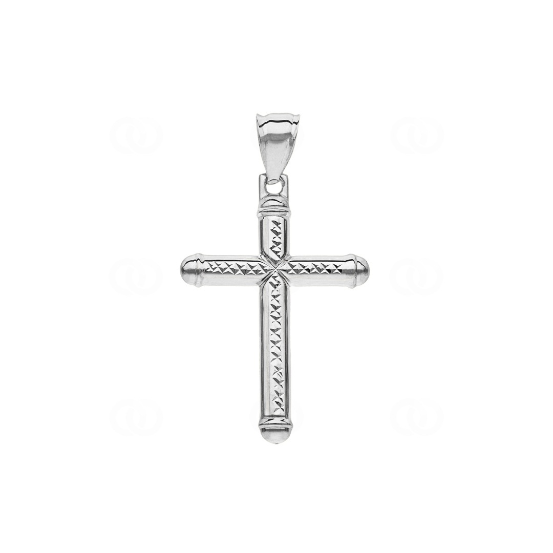 AKH0015WG | Pendant 750/18 K White Gold 37 x 25mm, Cross