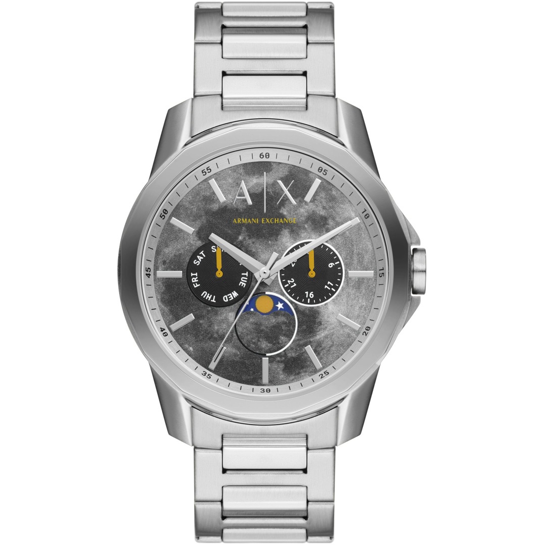 Armani Exchange Banks Moon Silber | AX1736