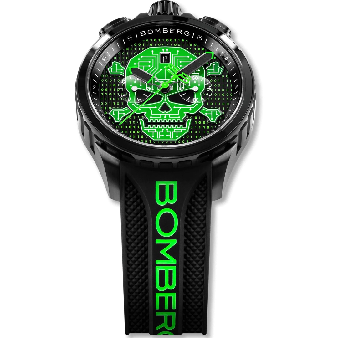 BS45CHPBA.072-1.12 | Bomberg Bolt-68 Heritage Cyber Skull Green