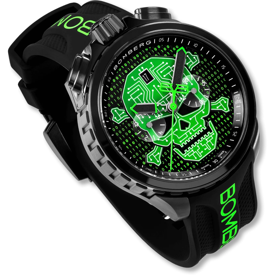 BS45CHPBA.072-1.12 | Bomberg Bolt-68 Heritage Cyber Skull Green