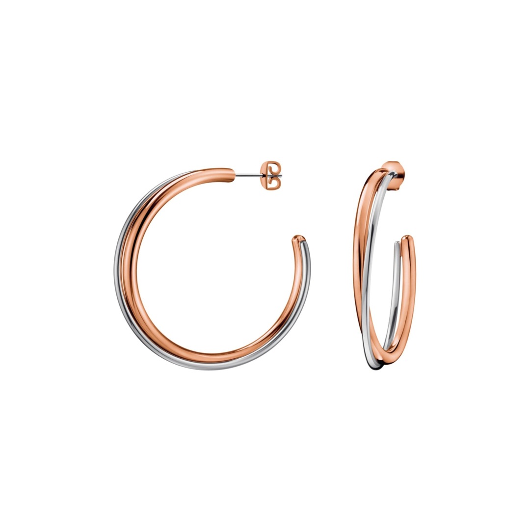 KJ8XPE200100 | Calvin Klein créoles ck double