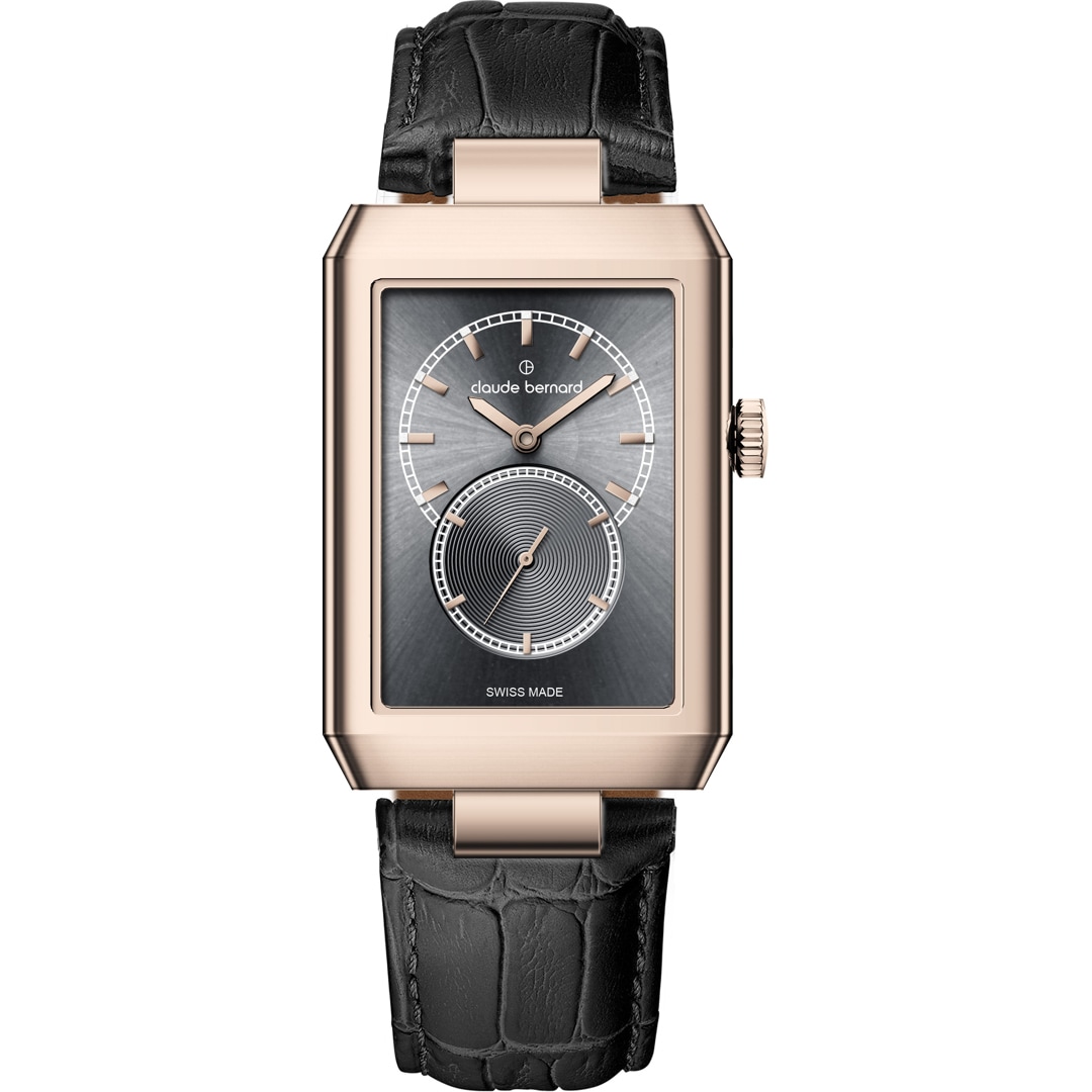 23099 37RCGR GIR | Claude Bernard Ora Vera Small Seconds Lady Rose / Grey