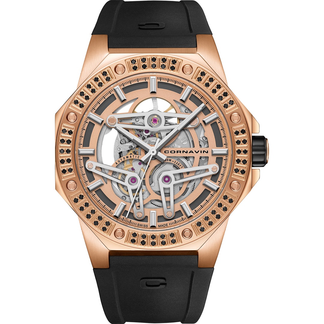 SK.05.D.B | Cornavin Downtown Skeleton Automatic Diamond Edition