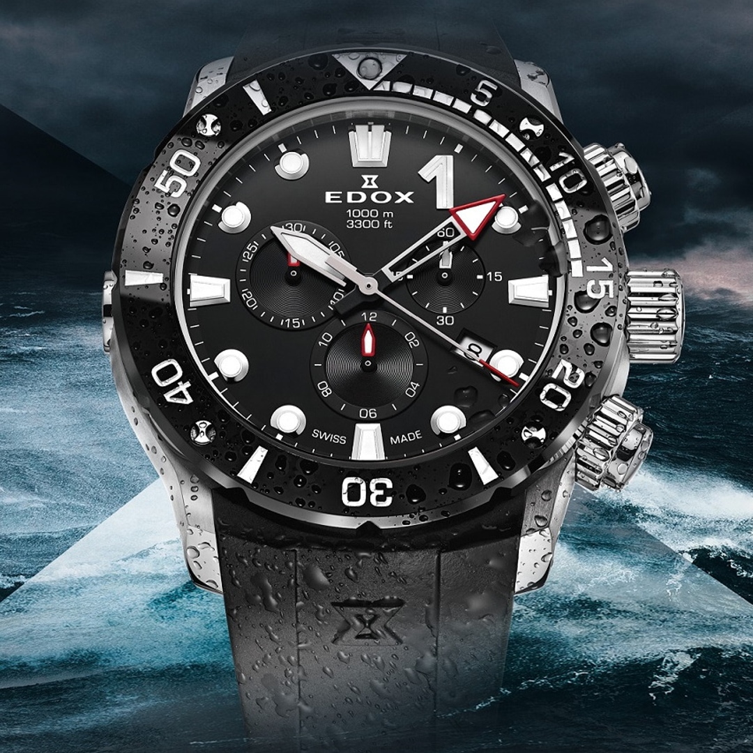 Edox CO-1 Titan Chronograph | 10242 TIN NIN