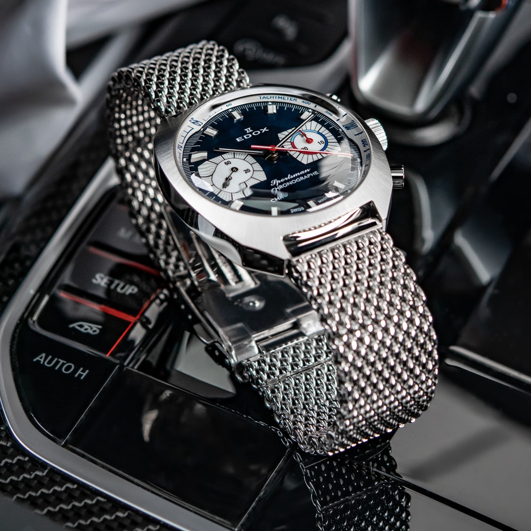 08202 3BU BUIN | Edox Sportsman Chronograph Automatic Limited Edition