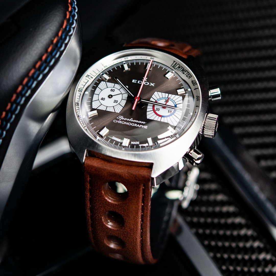 08202 3G GIN | Edox Sportsman Chronograph Automatic Limited Edition