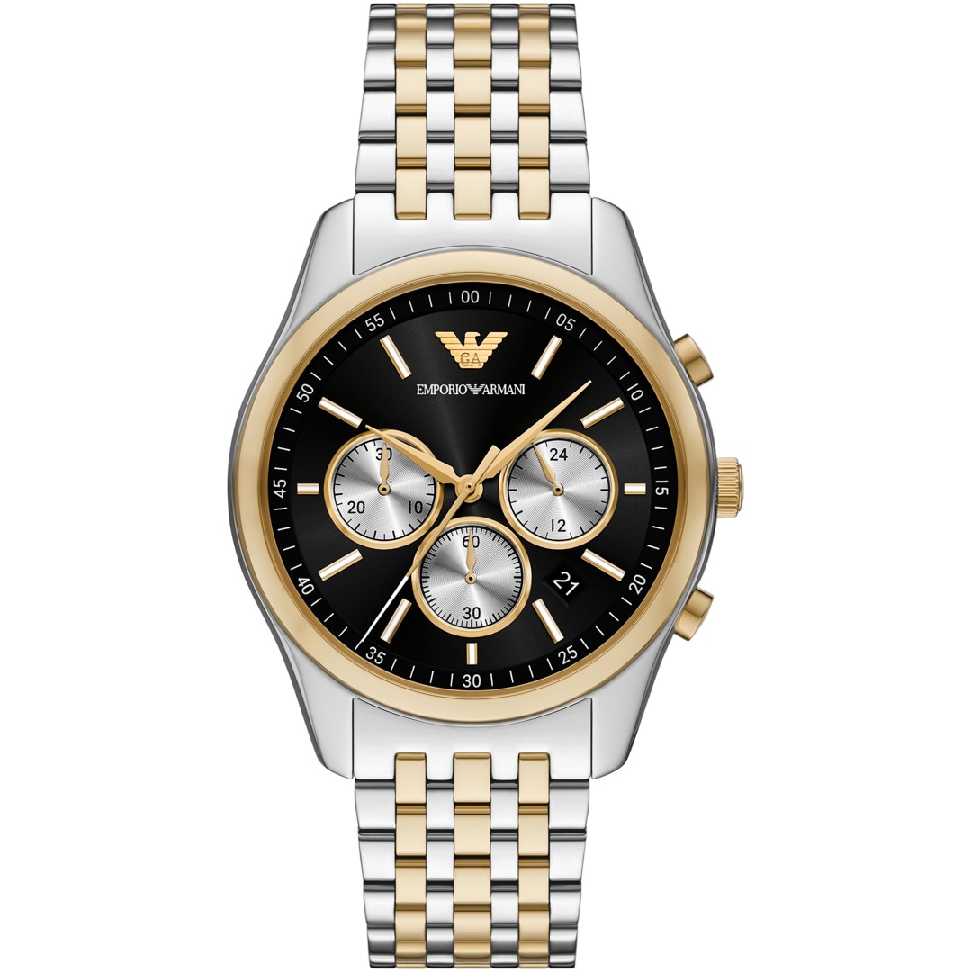 AR11713 | Emporio Armani Antonio Chronograph Two-Tone / Black