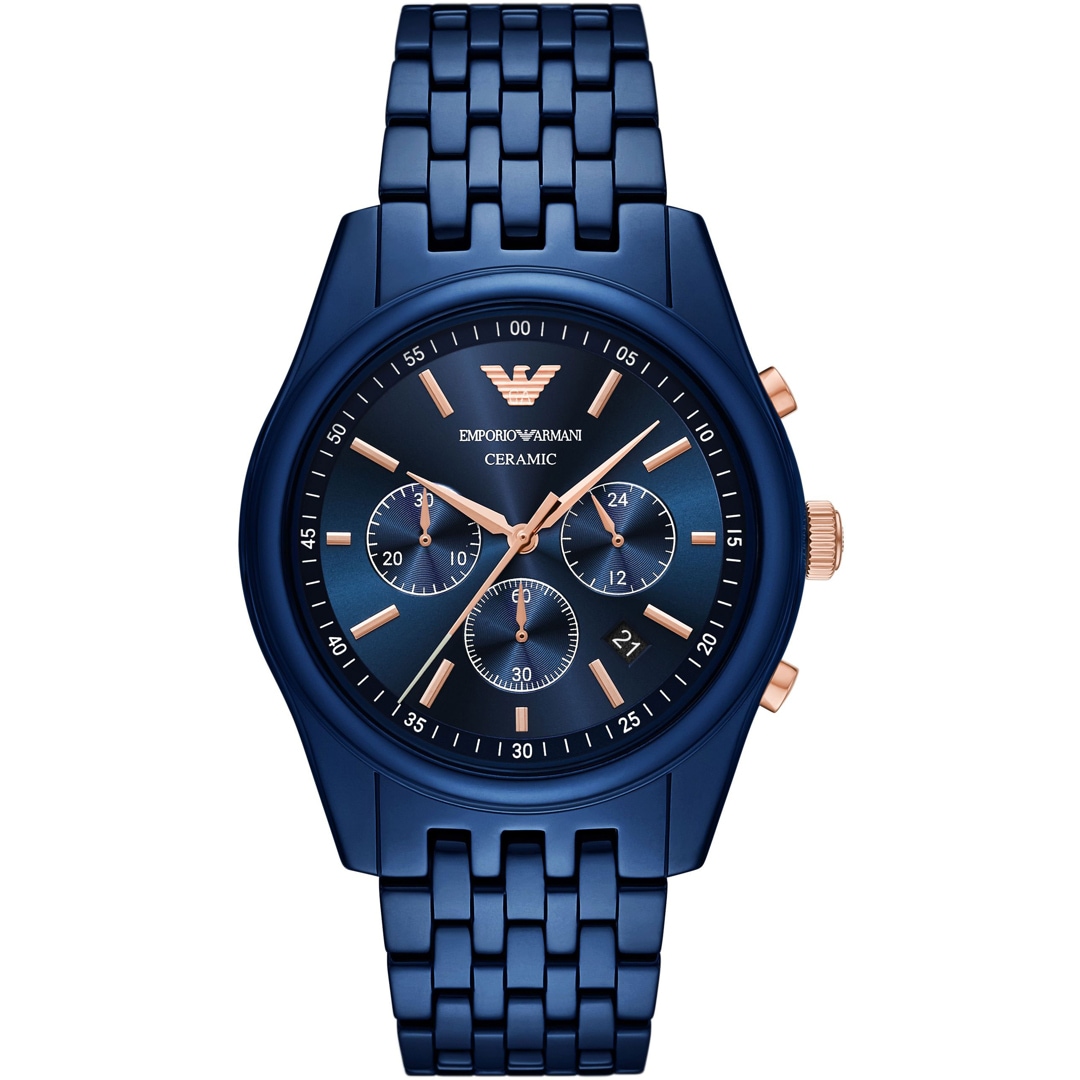 AR70016 | Emporio Armani Antonio Ceramic Chronograph Blue 43mm