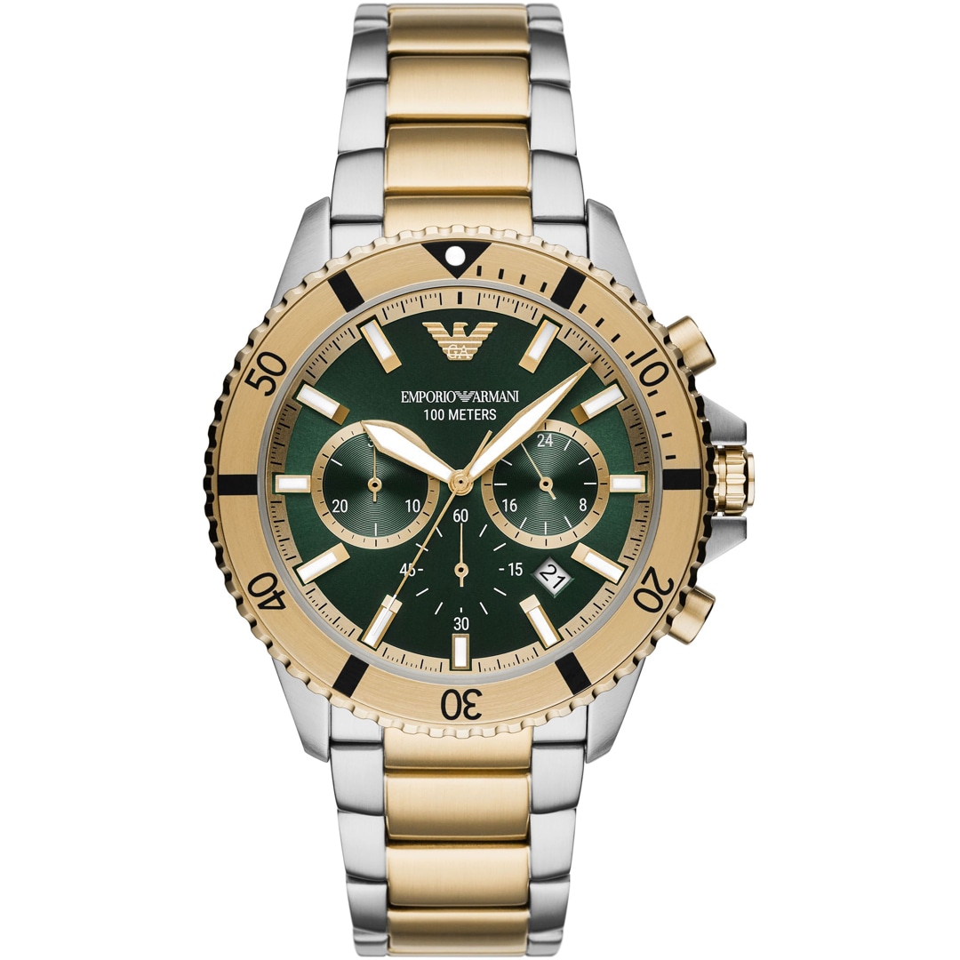 AR11586 | Emporio Armani Diver Chrono Bicolore / Vert