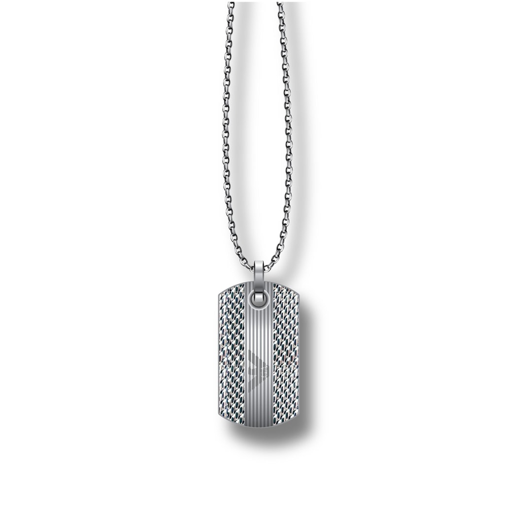 EGS3149040 | Emporio Armani Eagle Logo Collier Armani Trend Dog Tag
