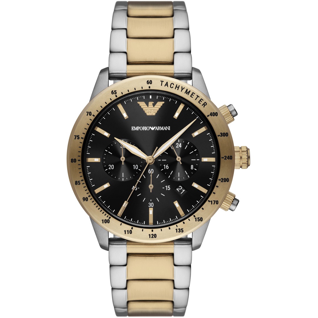 Emporio Armani Mario Chronograph Bicolor / Schwarz online kaufen ...