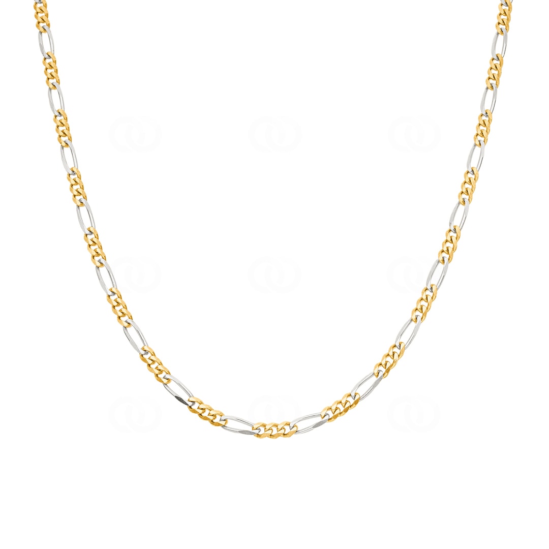 1543.09322 | Figaro Chain 750/18 K Two-tone Gold 2.9mm