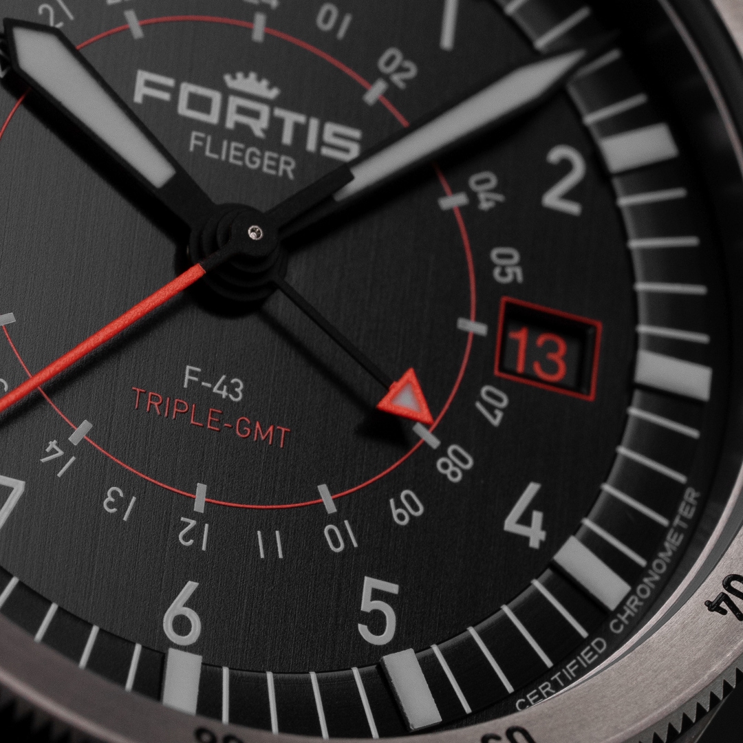 Fortis Flieger F-43 Triple GMT | F4260000
