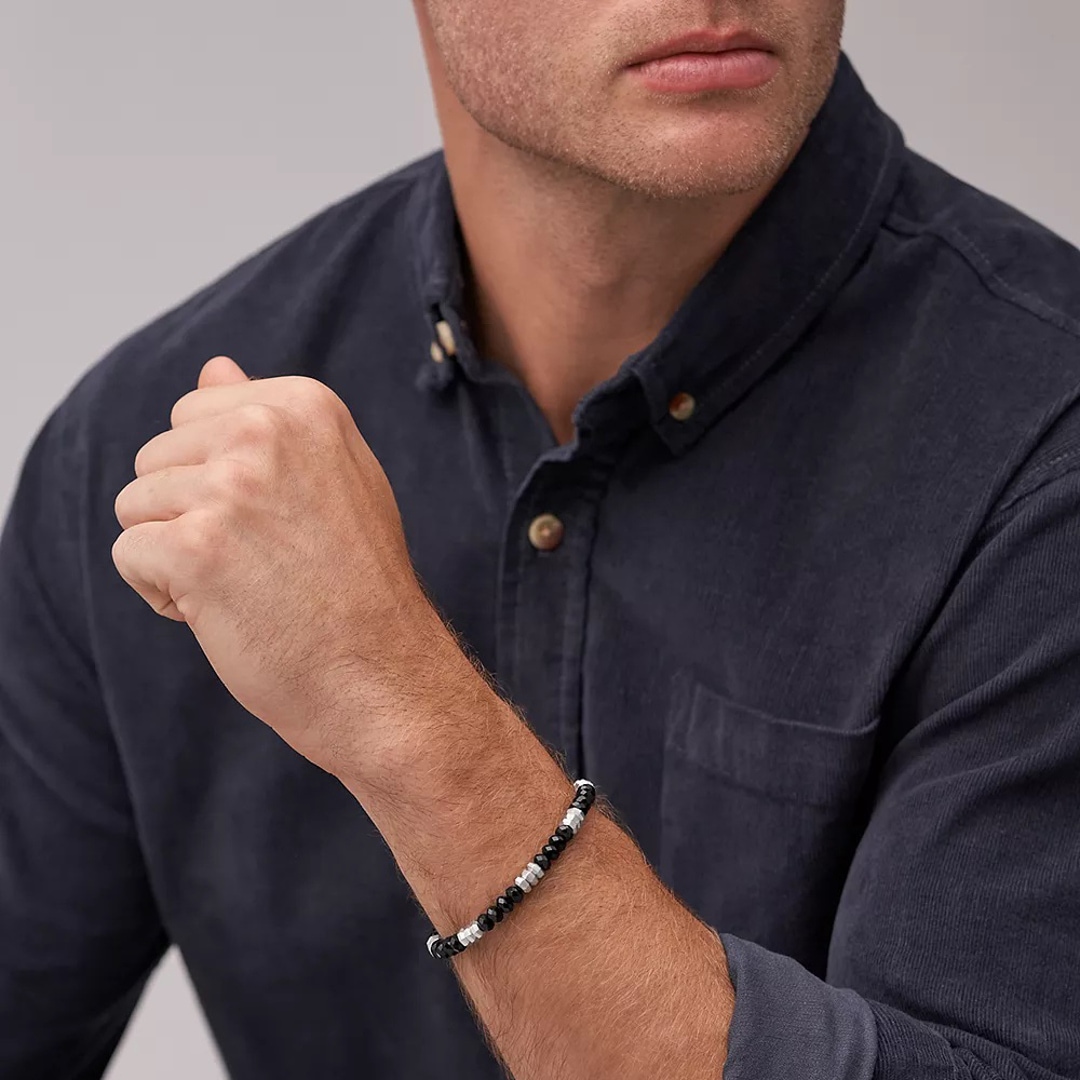 JF04602040 | Fossil Bracelet All Stacked Up Beaded Agate