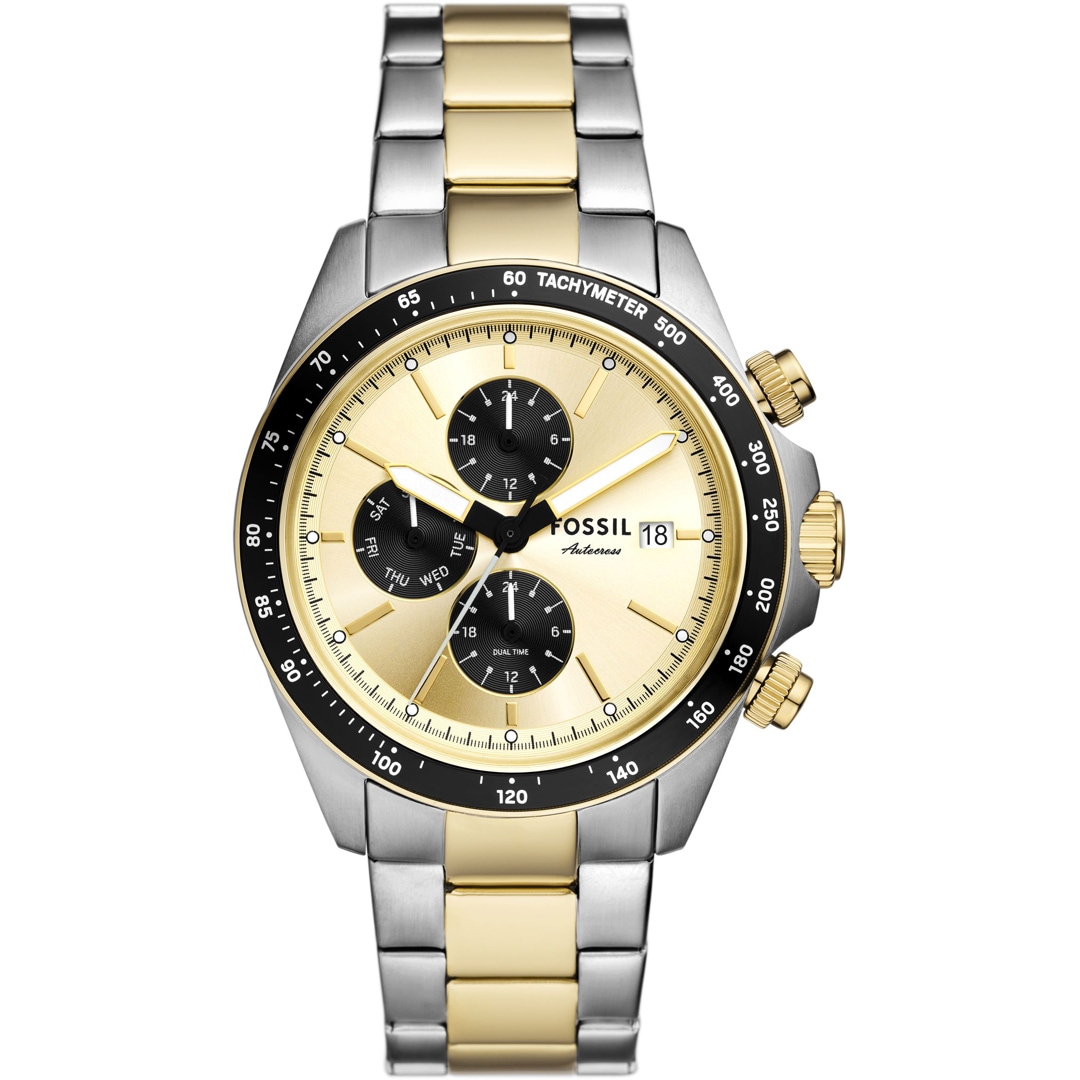 FS6126 | Fossil Autocross Dual Time Chrono Bicolore