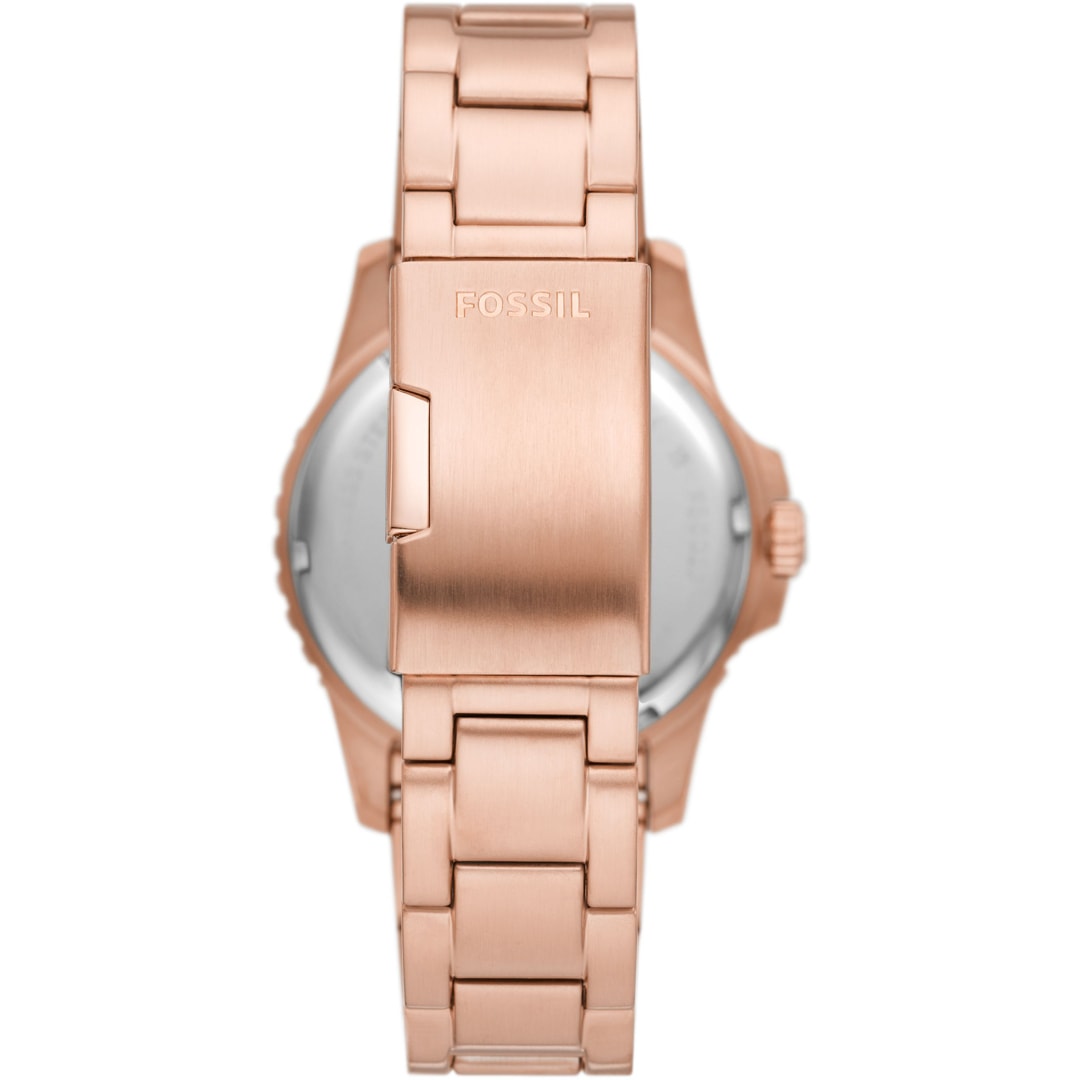 Fossil Blue Dive Rosé Dual Time 42mm | FS6027