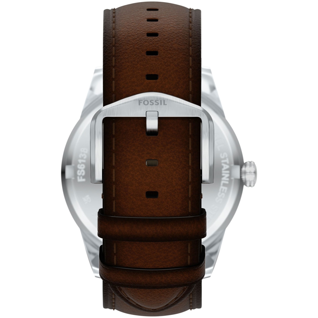 Fossil Pearson Day Date Braun / Silbrig & Grün | FS6137