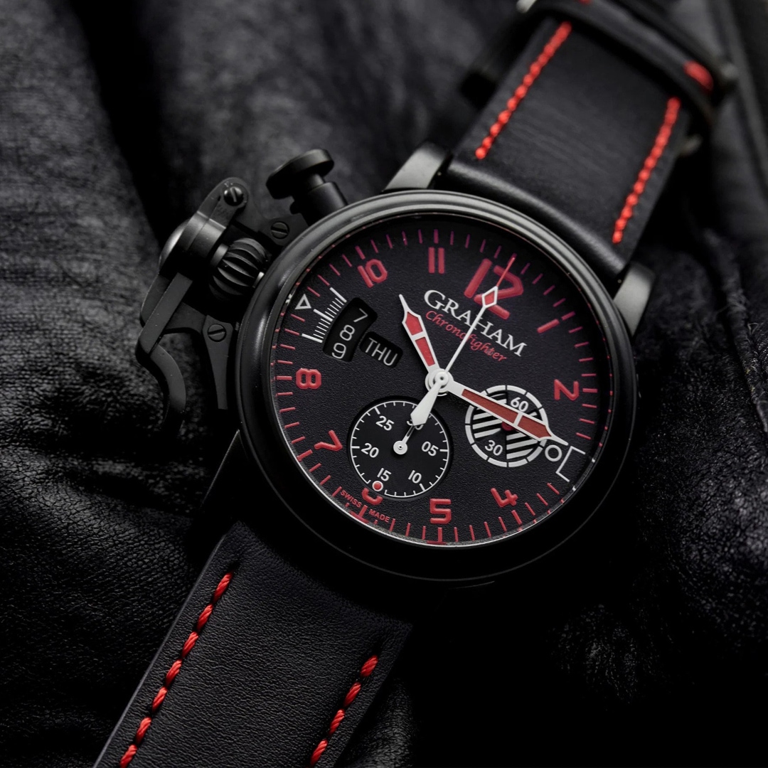 2CVAB.B41A | Graham Chronofighter Vintage DLC Red Limited Edition