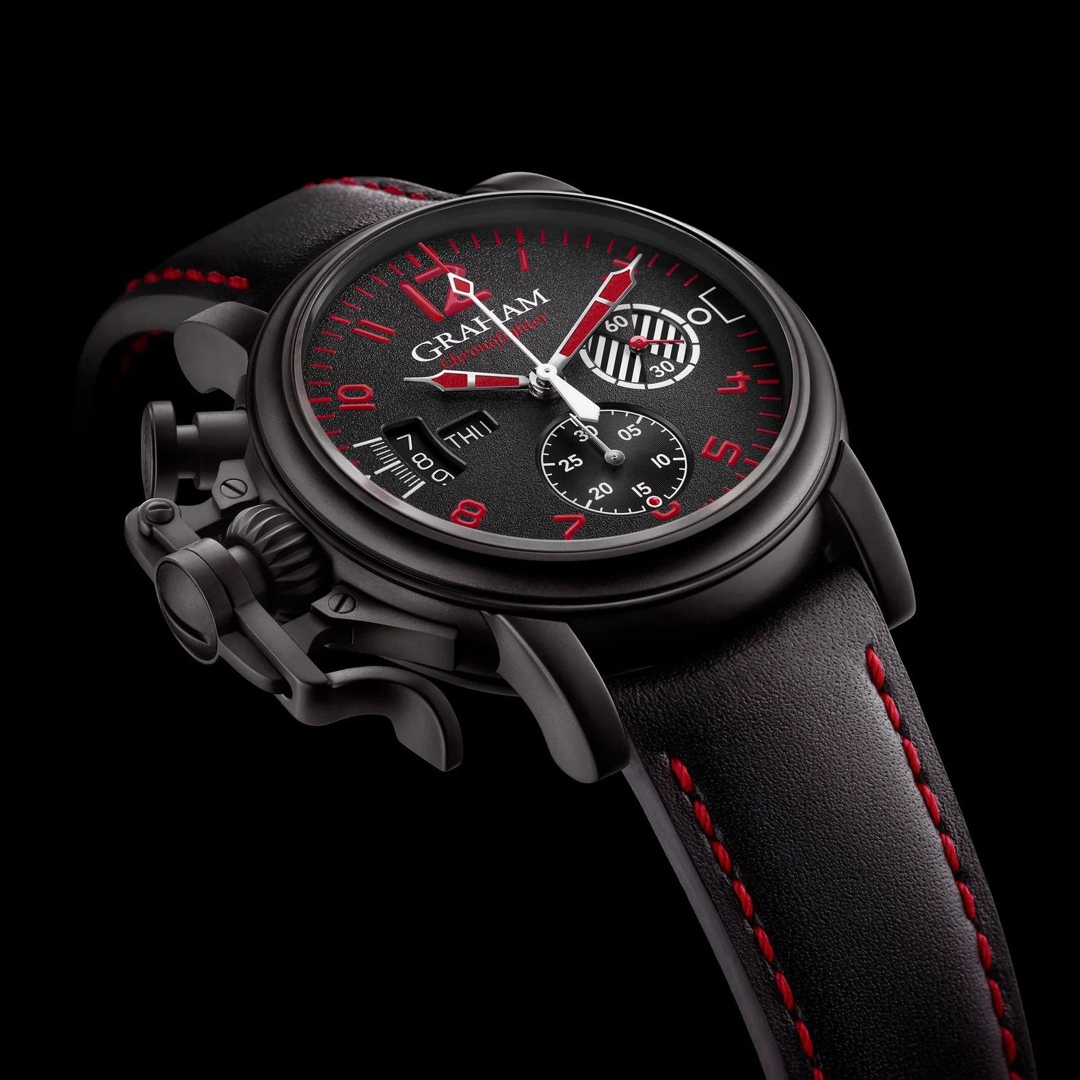 2CVAB.B41A | Graham Chronofighter Vintage DLC Red Limited Edition