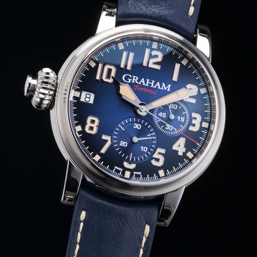 2FOAS.U01A-1 | Graham Fortress Monopusher Blue Limited Edition