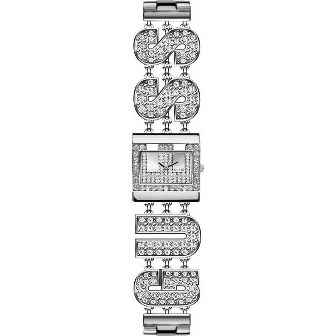W10264L1 | Guess Logo Glam White