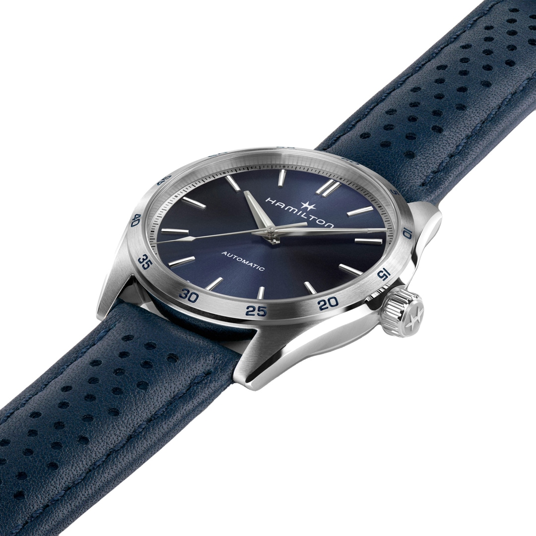 H36115640 | Hamilton Jazzmaster Performer Auto Bleu 34mm