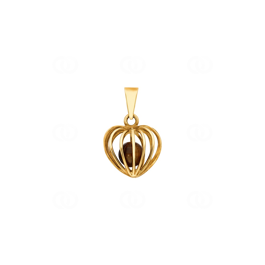 5400 | Heart Pendant 750/18 K Yellow Gold
