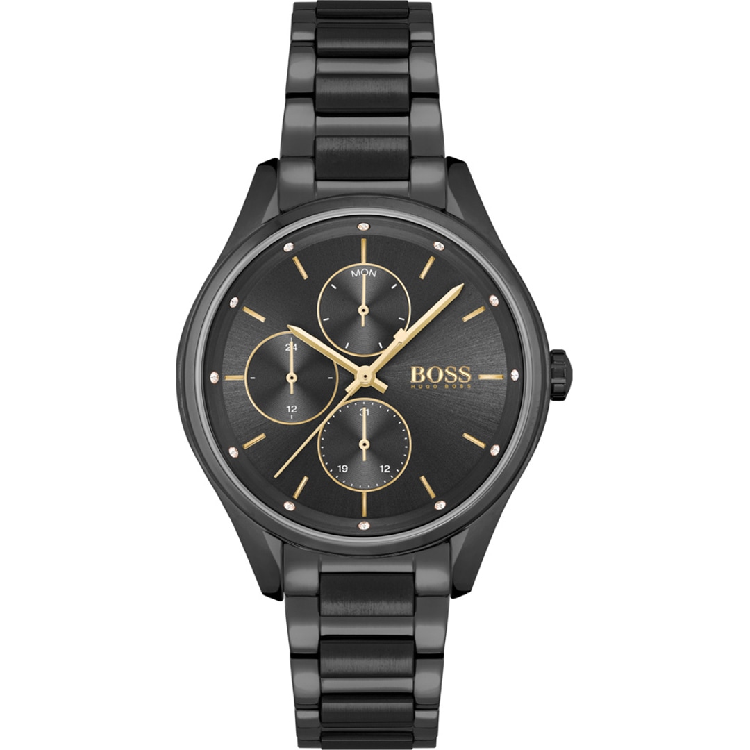 Ladies black hugo boss watch store