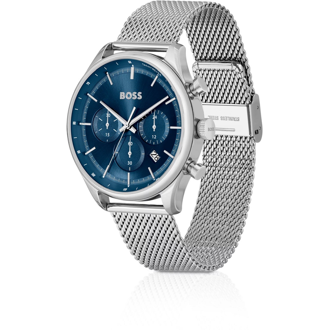 Hugo Boss Gregor Chronograph Silbrig / Blau | 1514052