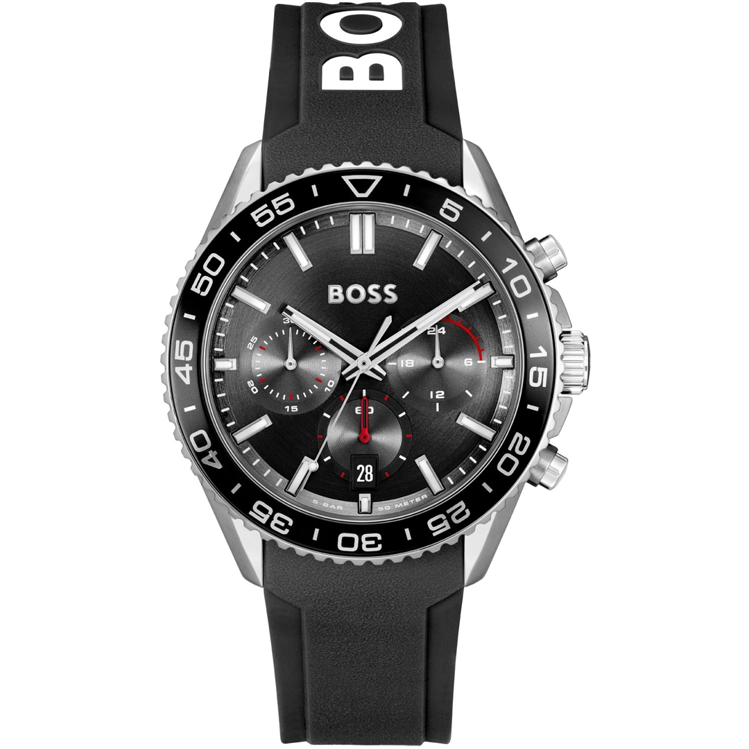 1514141 | Hugo Boss Runner Chronographe Argenté / Noir
