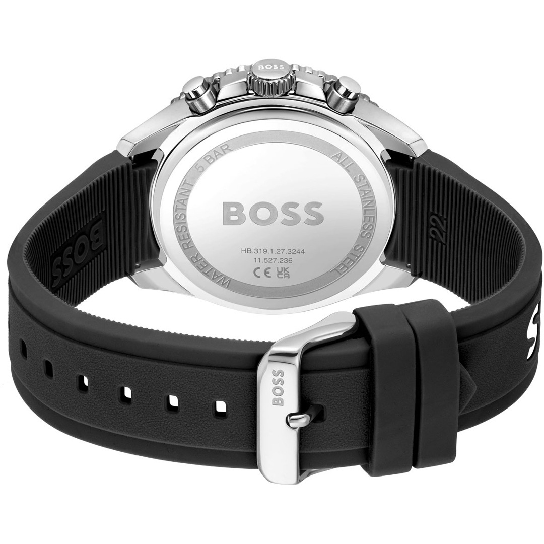 1514141 | Hugo Boss Runner Chronographe Argenté / Noir