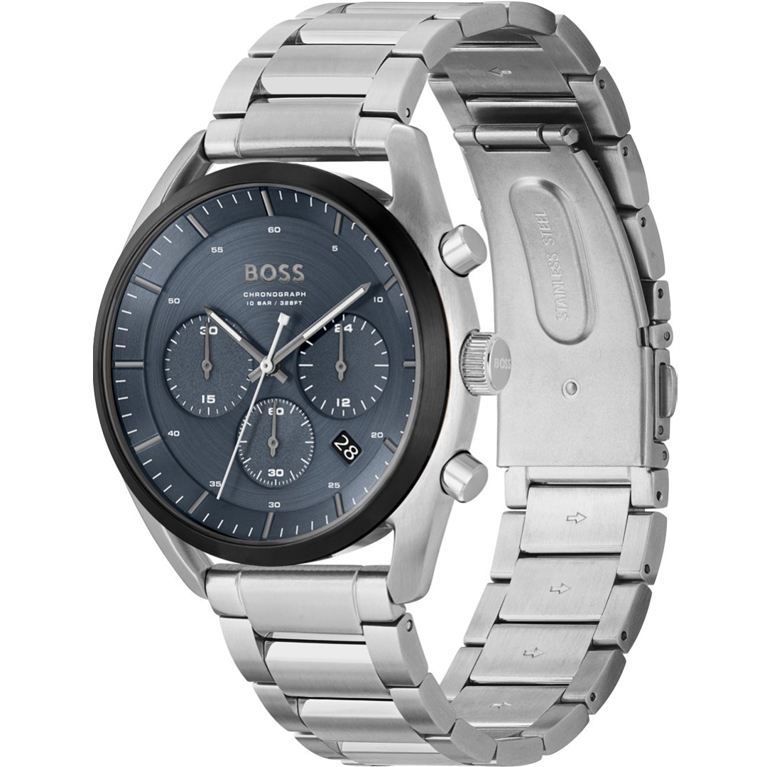 Hugo Boss TOP Chronograph Silbrig / Blau | 1514093