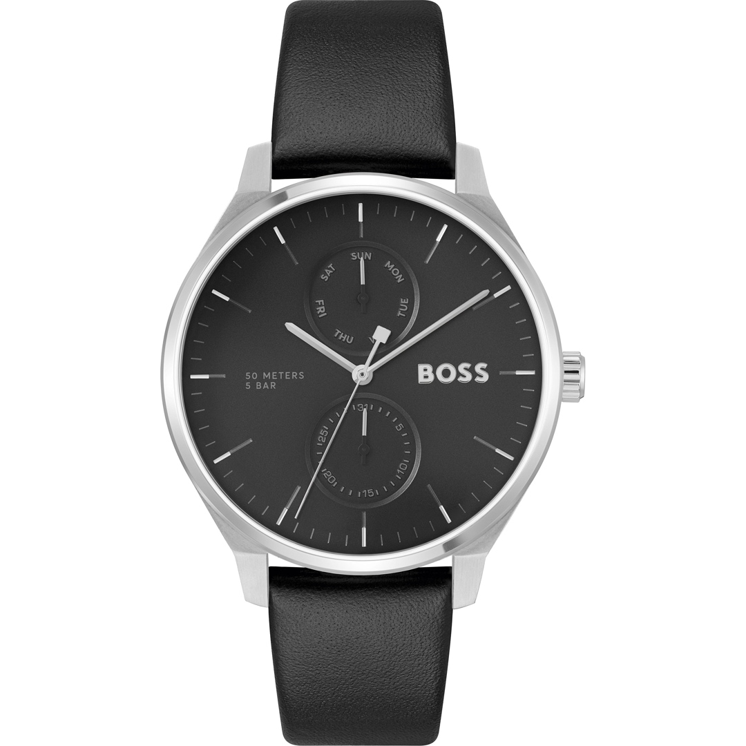 Hugo Boss Tyler Day Date Silbrig / Schwarz | 1514102