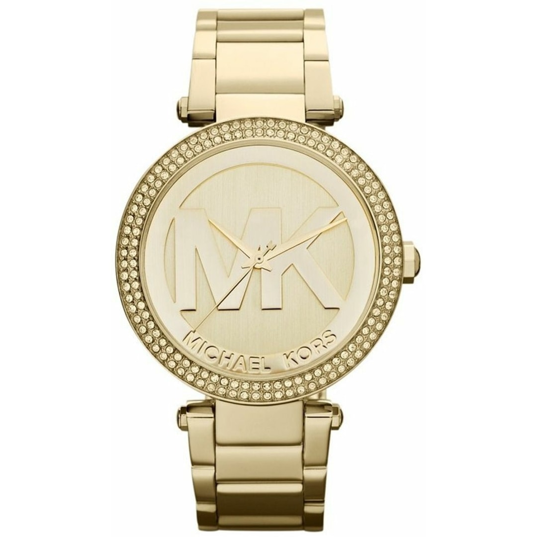 Michael Kors Parker Gold MK Logo | MK5784