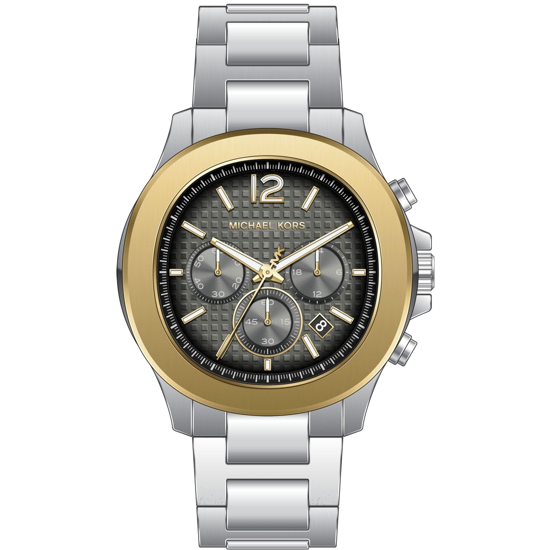 Michael Kors Sage Chronograph 44 Bicolor / Grau | MK9212
