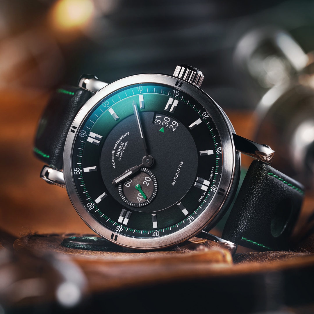 M1-29-74-LB-S | Mühle-Glashütte Teutonia Sport II Racing Green / Black ...
