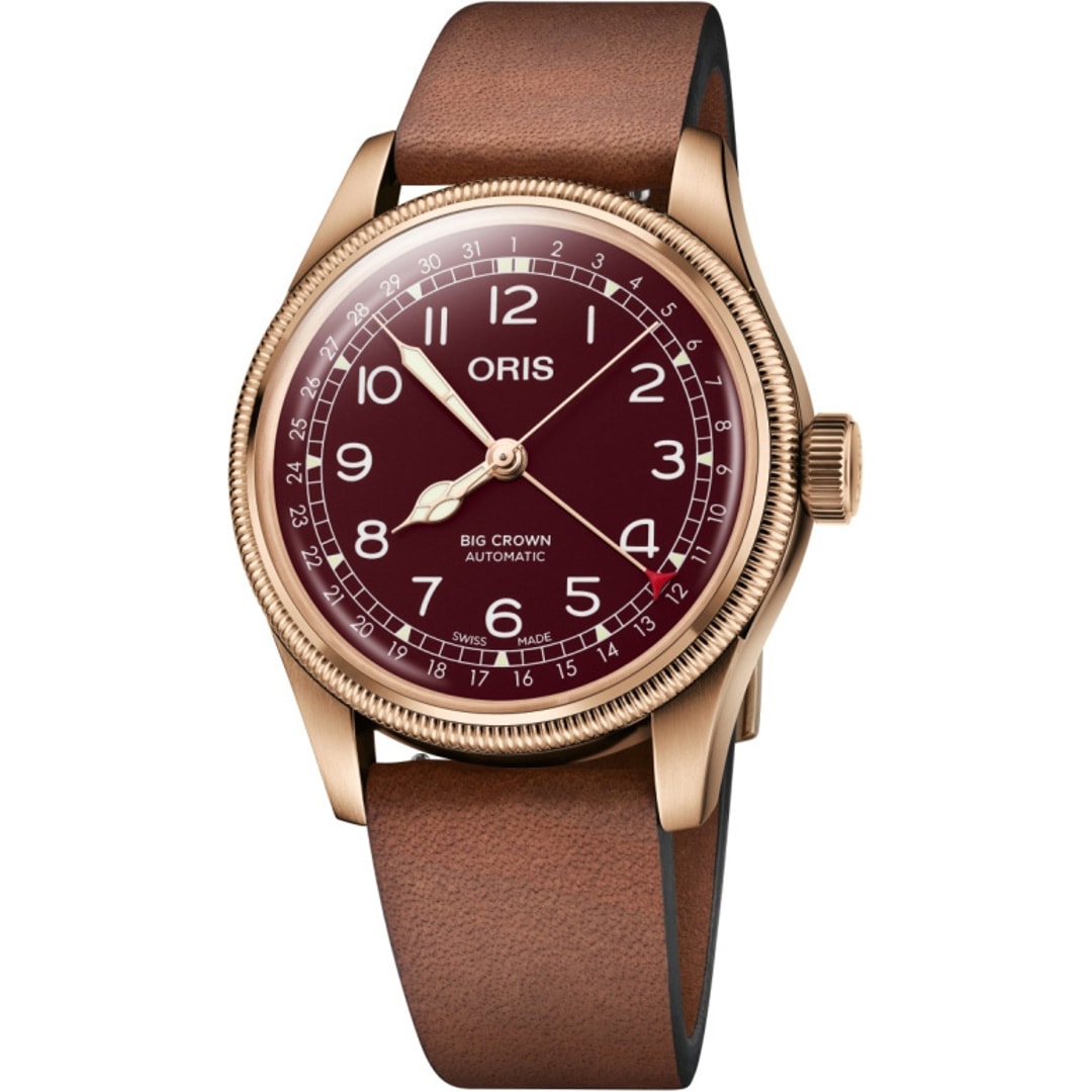 01 754 7741 3168-07 5 20 58BR | Oris Big Crown Bronze Pointer Date Bordeaux