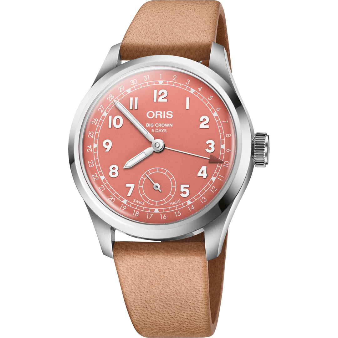 Oris Big Crown Pointer Date Calibre 403 Terrakotta auf Lederband | 01 403 7799 4068-07 6 20 11FC
