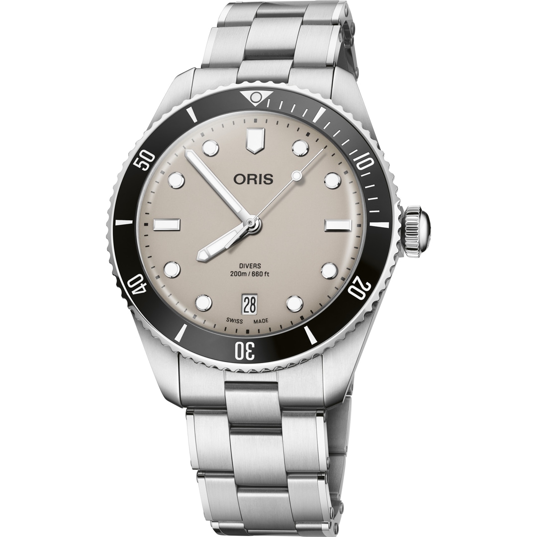 Oris Divers Date 39mm Beige | 01 733 7795 4051-Set