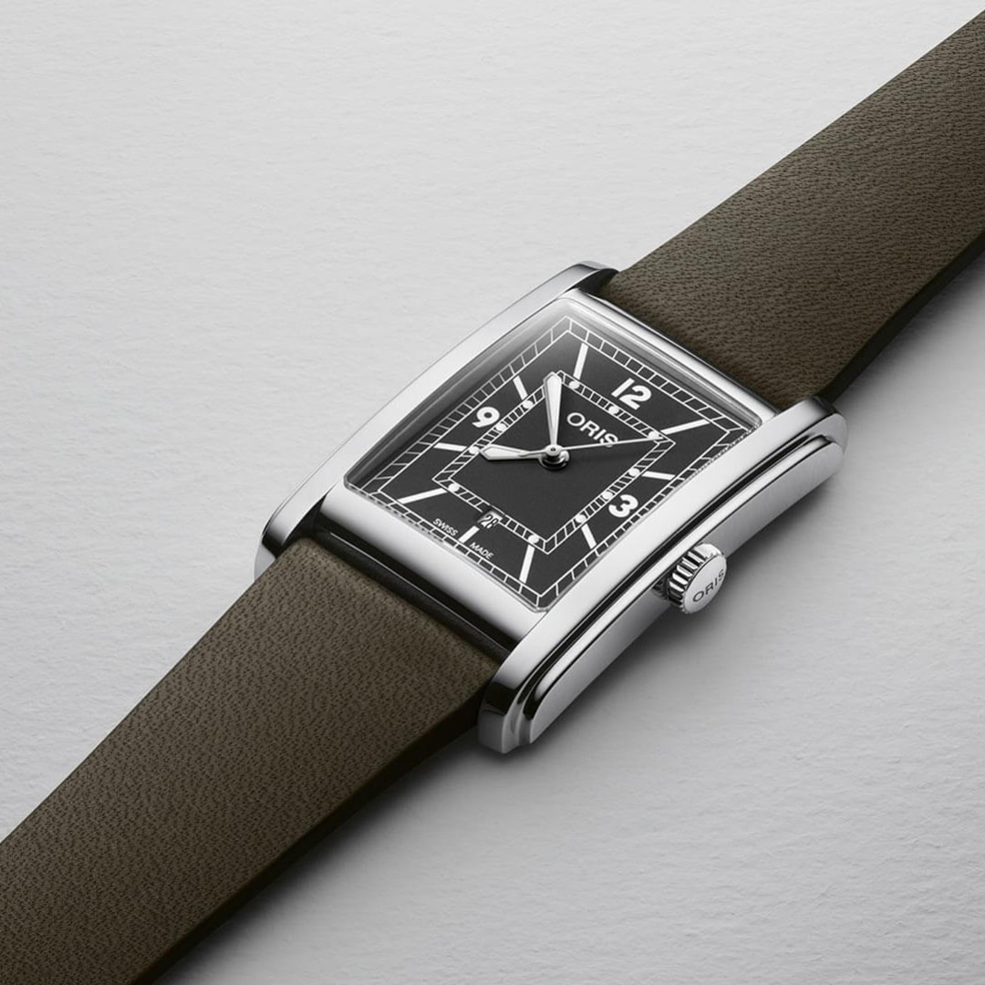 Oris Rectangular Date Anthrazit | 01 561 7783 4063-07 5 19 16