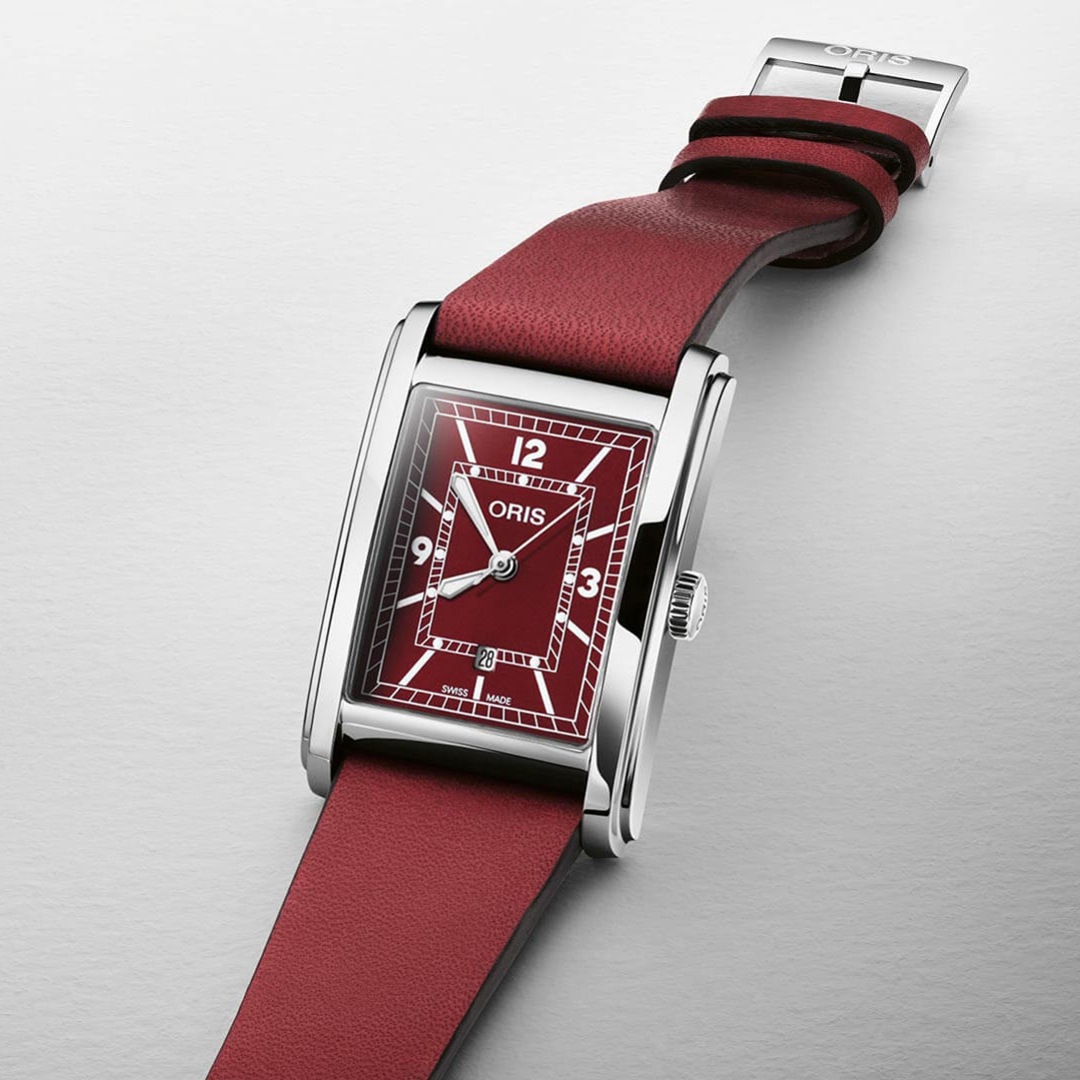 Oris Rectangular Date Rot | 01 561 7783 4068-07 5 19 18