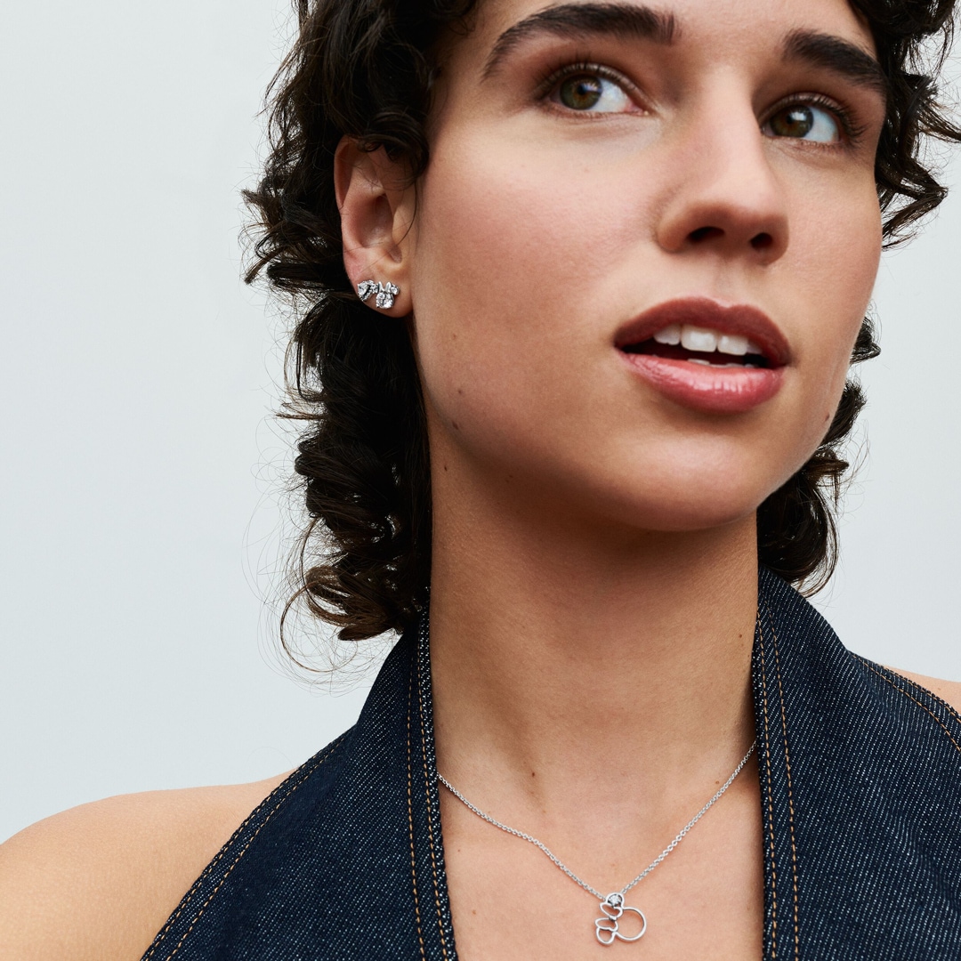 293219C01 | Pandora Disney Mickey & Minnie Clous d'Oreilles Scintillants 925 Argent