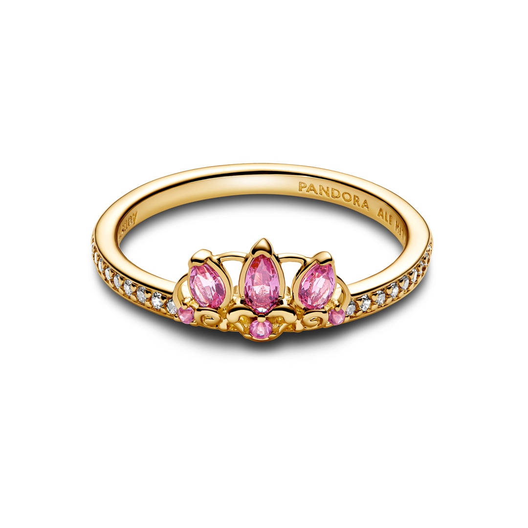 163651C01 | Pandora Gold Bague Diadème Princesse Disney Raiponce