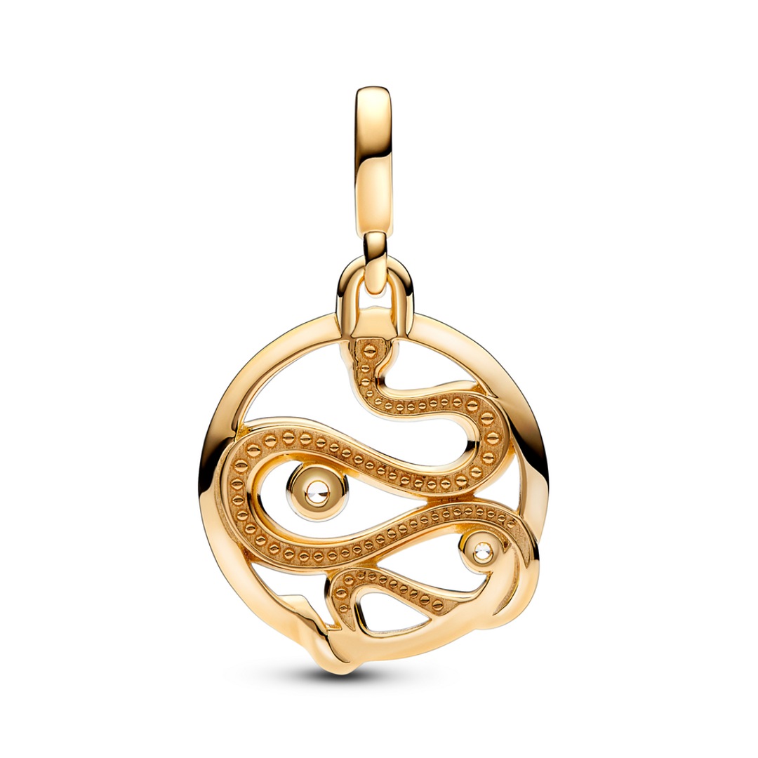Pandora Gold ME Pavé Schlange Medaillon