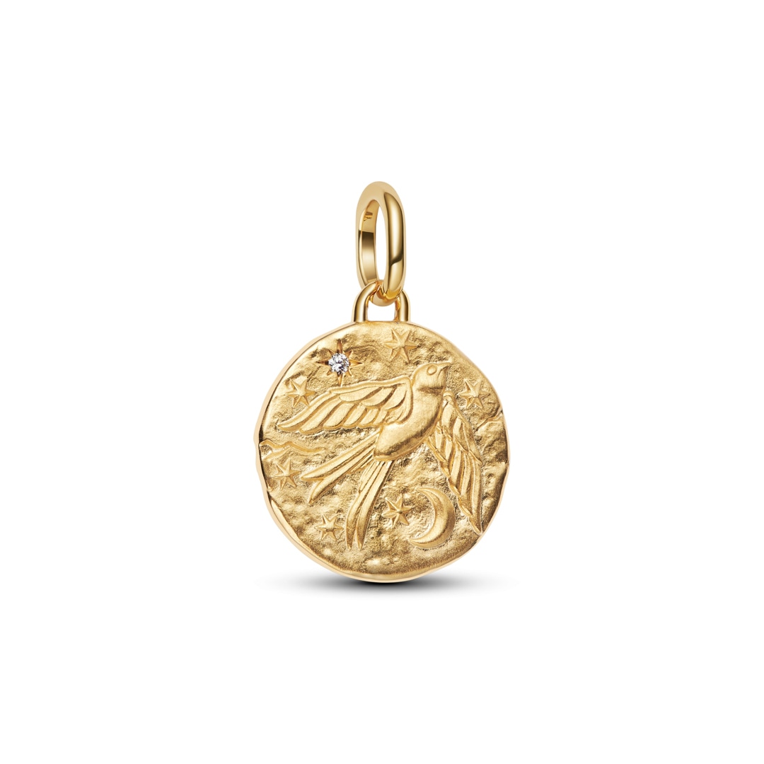 764082C01 | Pandora Gold ME Swallow Medallion Charm