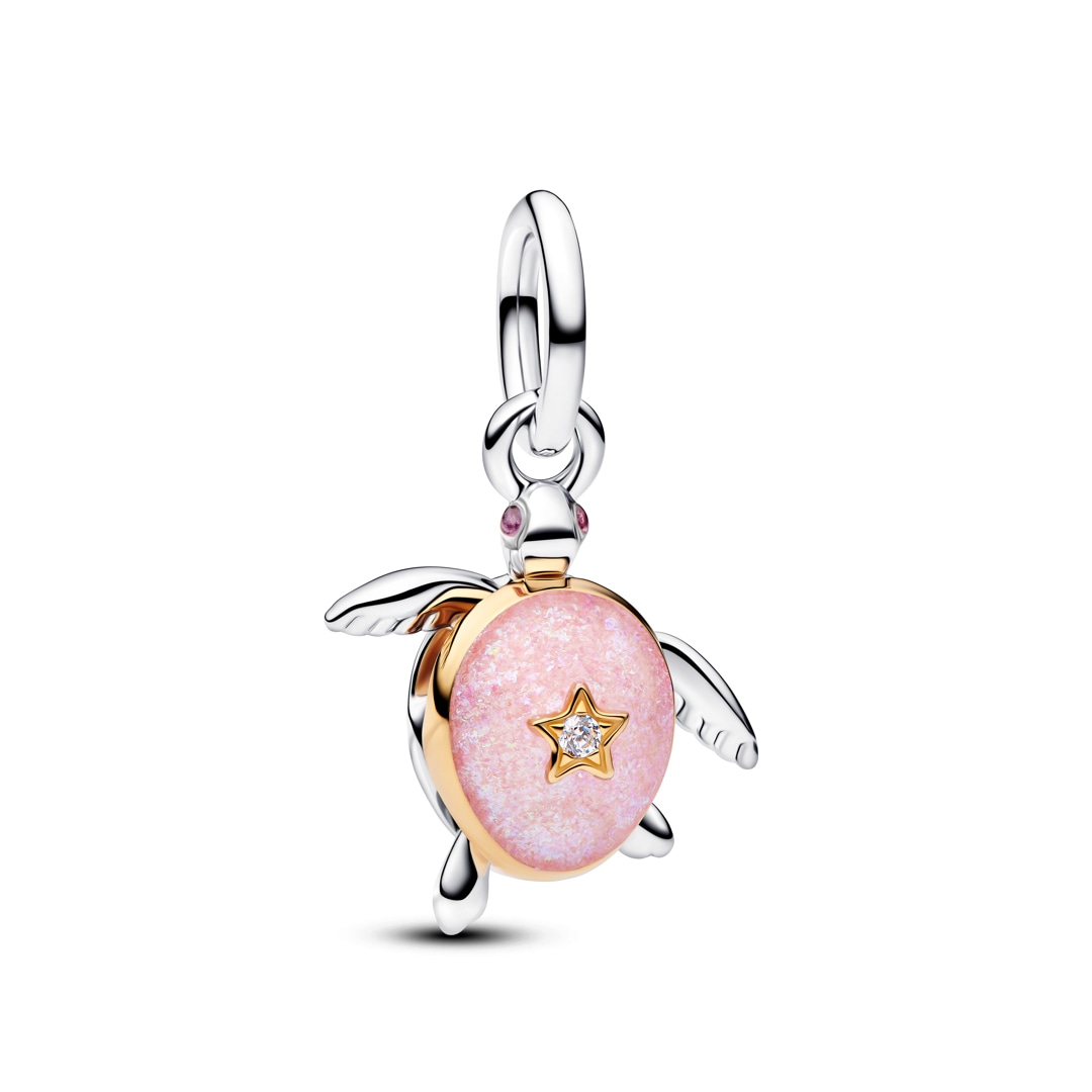 764432C01 | Pandora Gold Moments 2026 Pink Sea Turtle Lab-grown Diamond ...